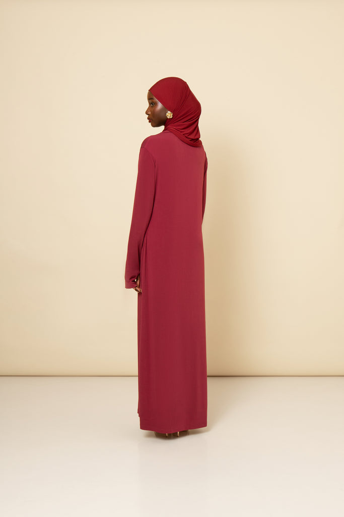 Robe Jersey Bordeaux– Ishaya