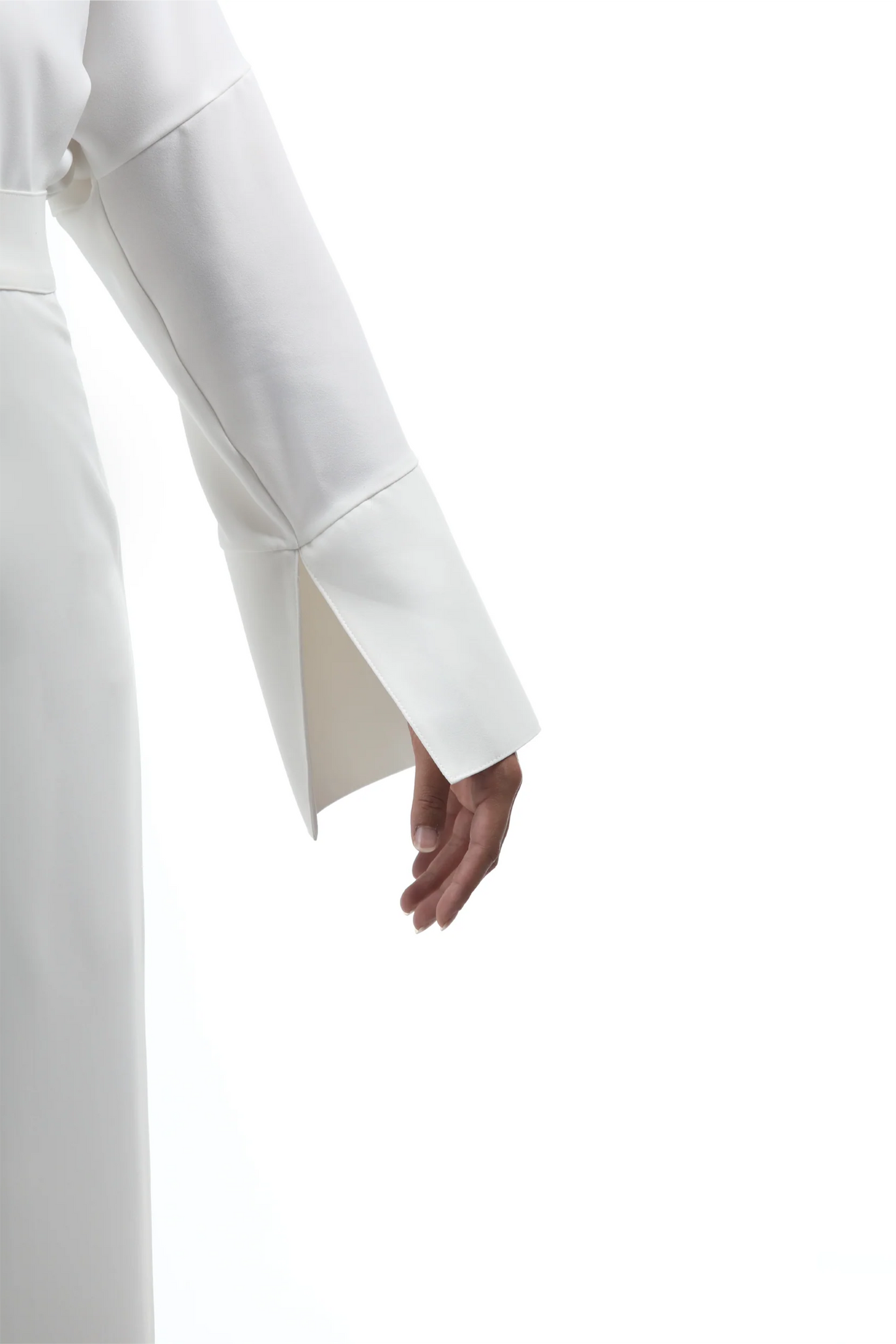 Ishaya - Modest Fashion - Ensemble blanc Robe chemise et jupe Tenacity